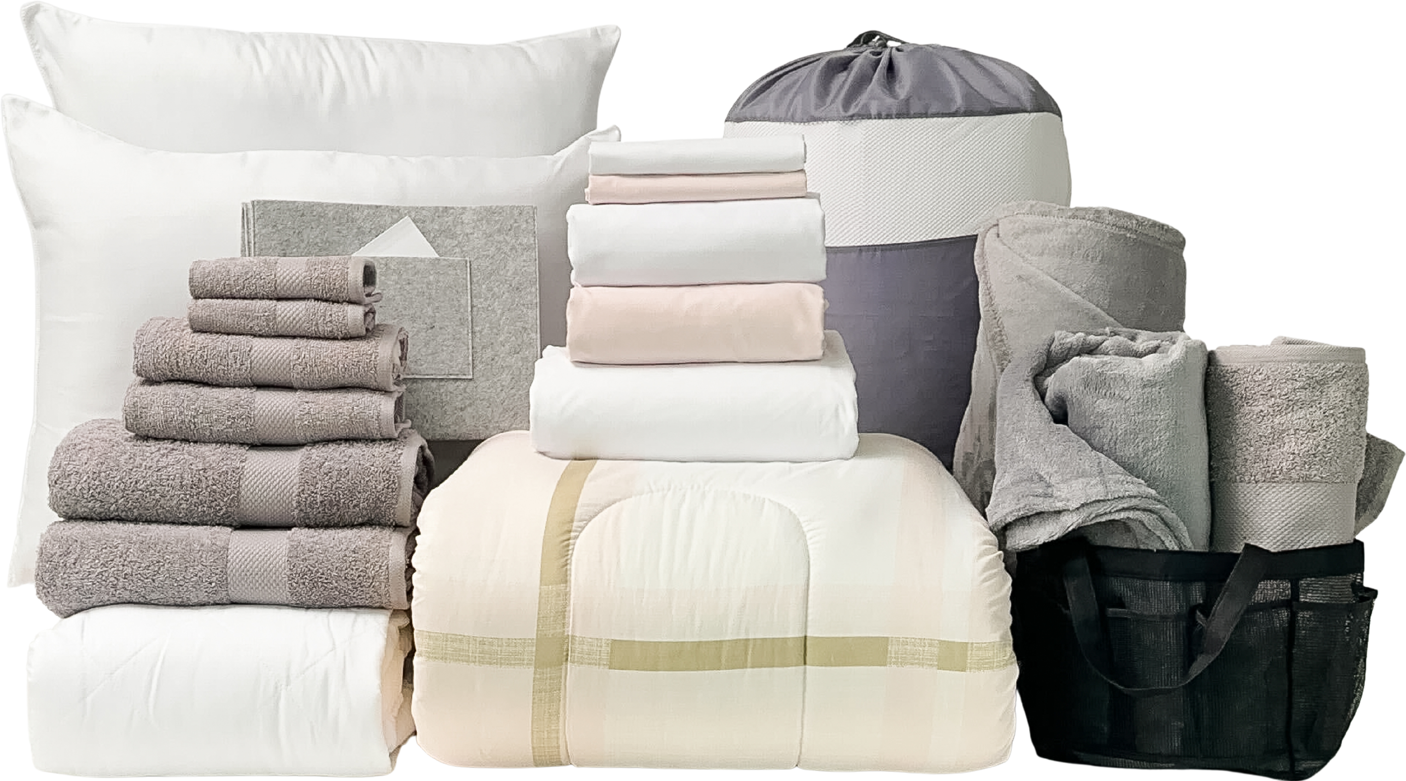 Deluxe 23pc Twin XL Bundle in Blush Plaid - SHIPS 8/1 FOR IN-STORE ...